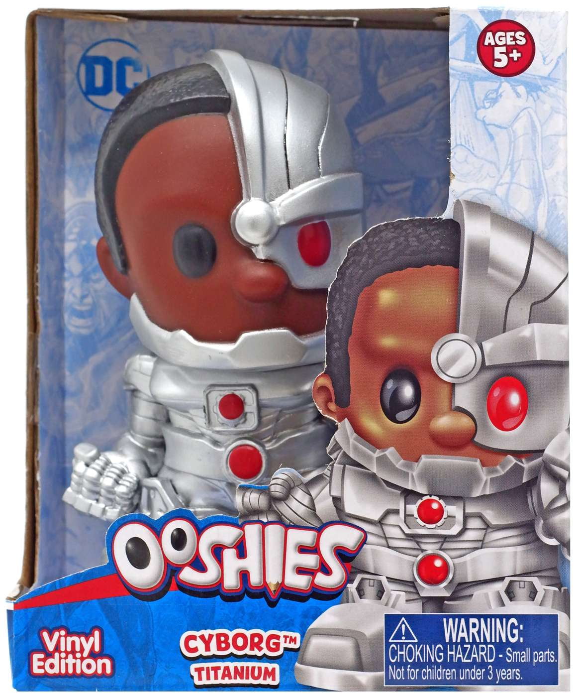 Ooshies DC Comics Cyborg Vinyl Figure (Titanium) - Walmart.com