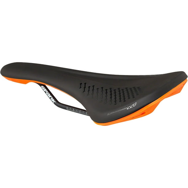 Spank OOZY 220 Saddle - Chromoly Rails, Black/Orange - Walmart Business ...