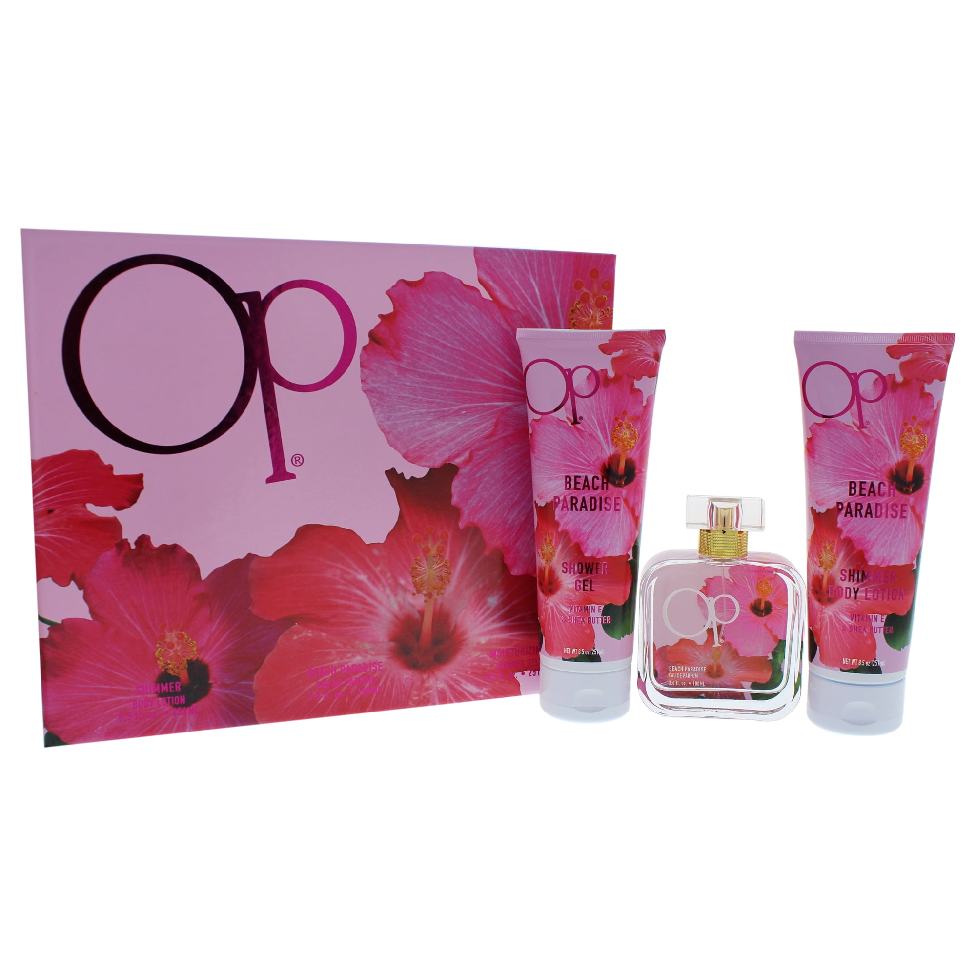 Op Beach Paradise by Ocean Pacific for Women - 3 Pc Gift Set 3.4oz EDP ...
