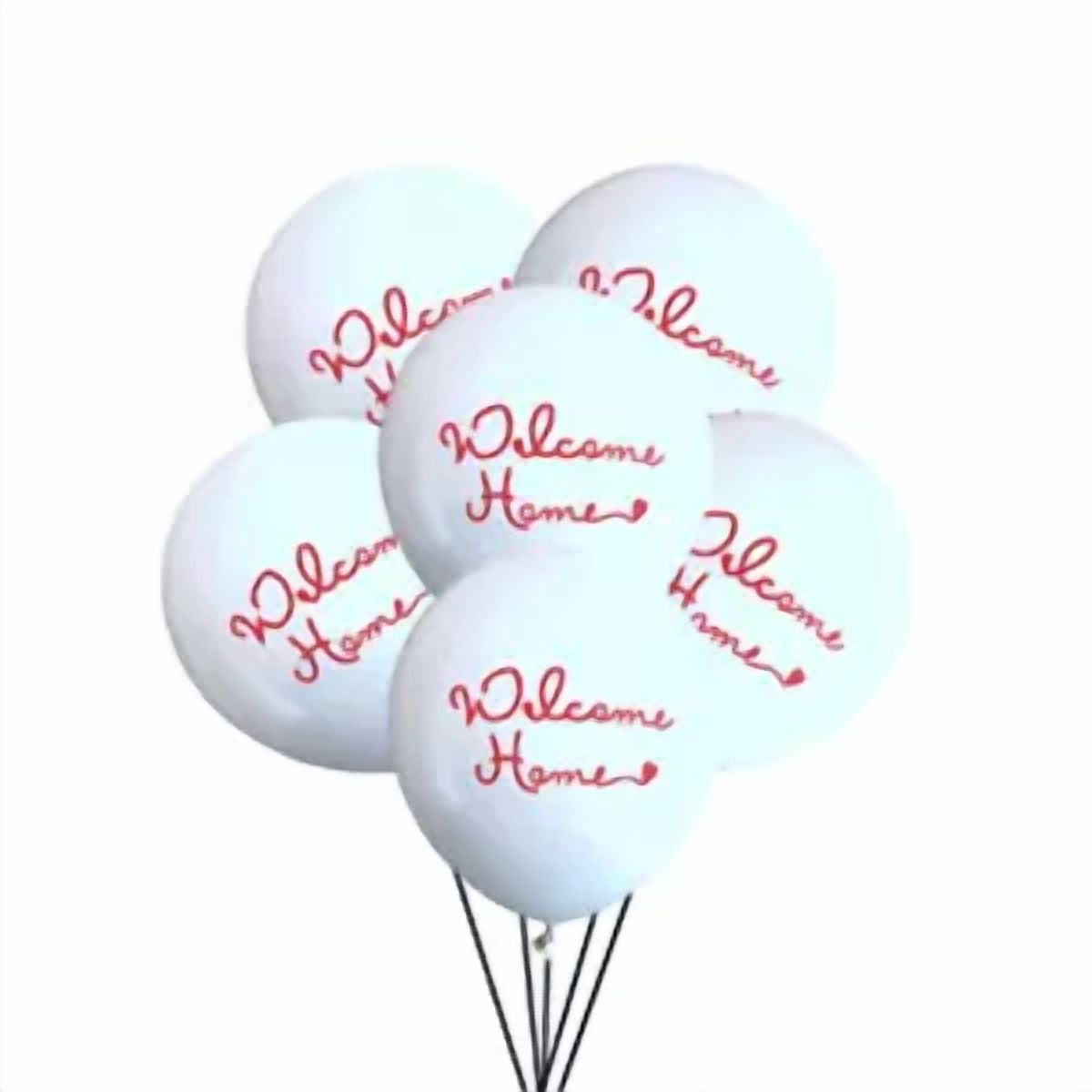 Opal-12 Pack Welcome Home Housewarming Party Balloons Red New House ...