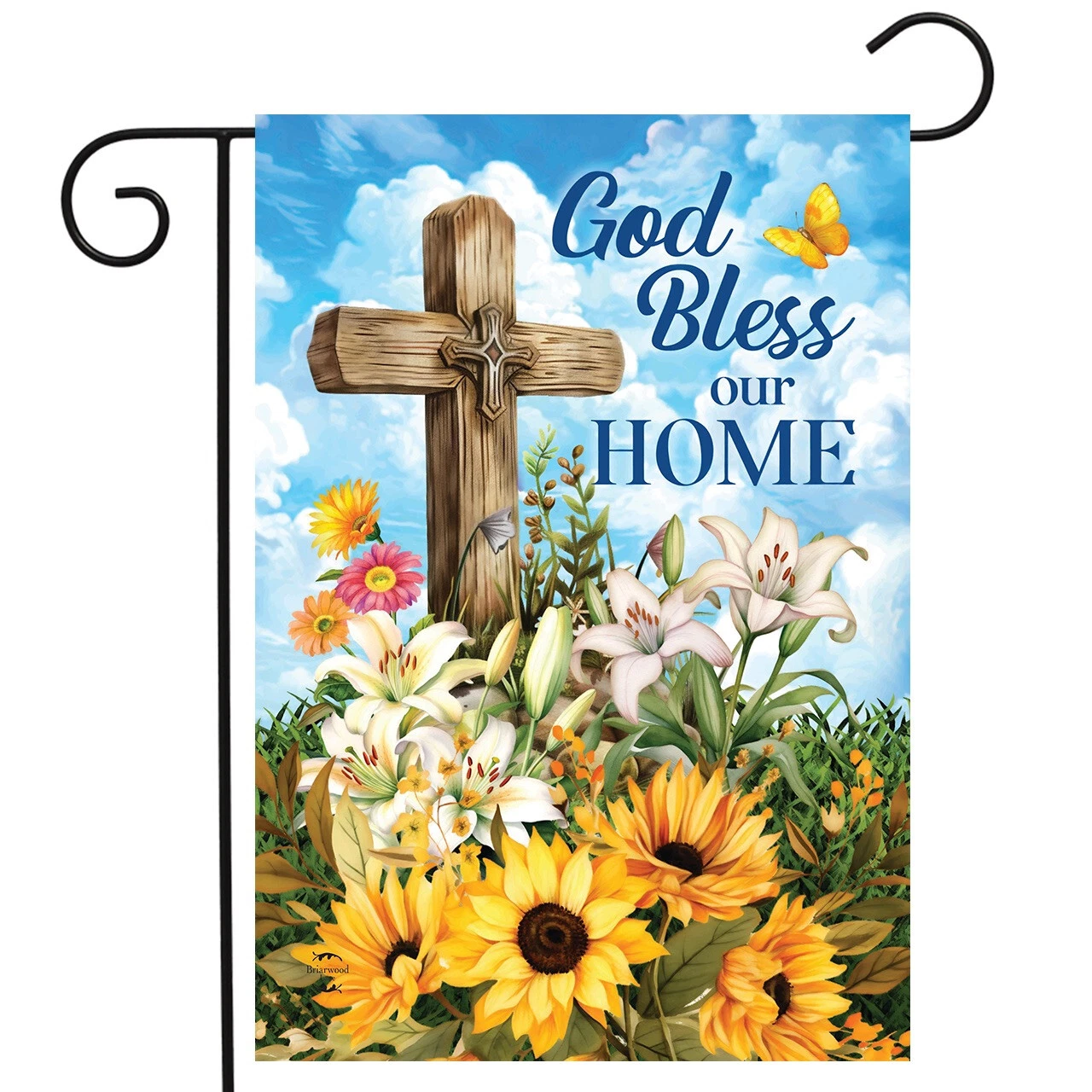 Opal-Briarwood Lane God Bless Our Home Garden Flag - Walmart.com