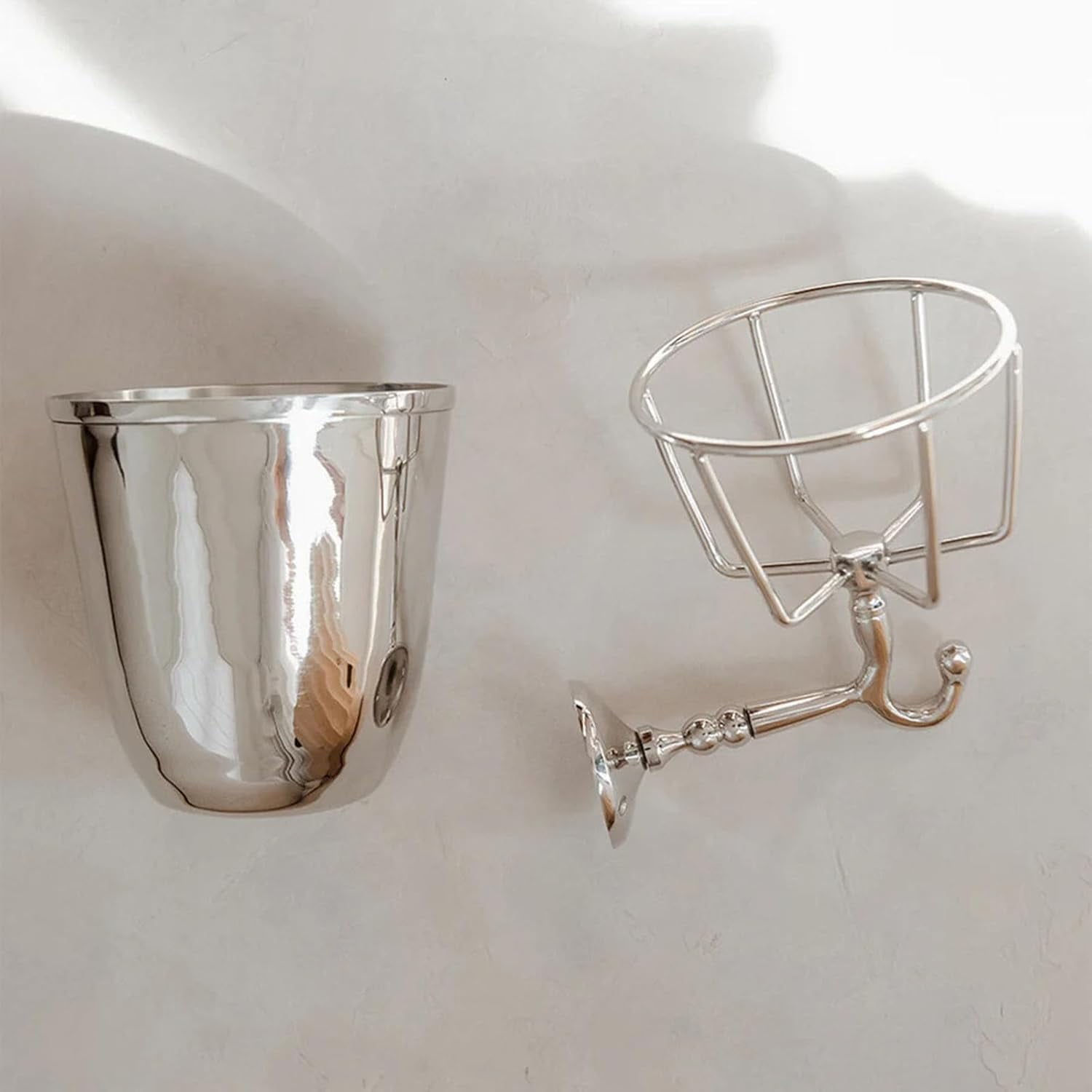 Opal Wall Vessel, Wall Mounted Brass Container Vase, Multi-Function ...