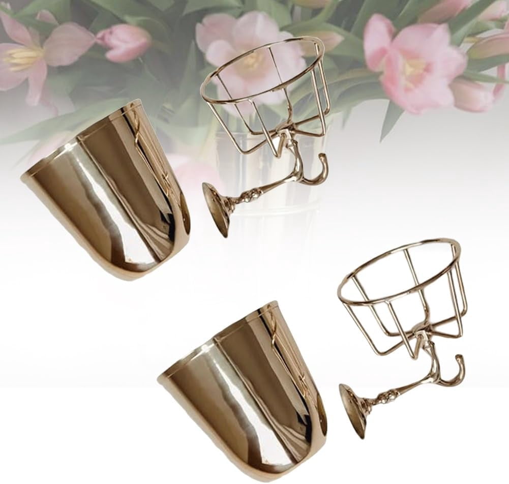 Opal Wall Vessel,Wall Mounted Brass Container Vase,Multi-function ...