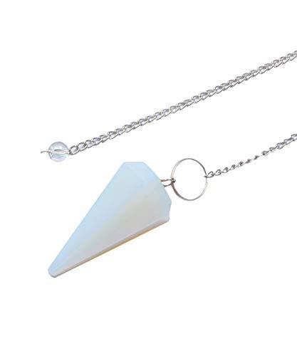 Opalite-Healing Crystal Reiki Dowsing Pendulum for Reiki, Healing,Meditation,Chakra Balancing ...