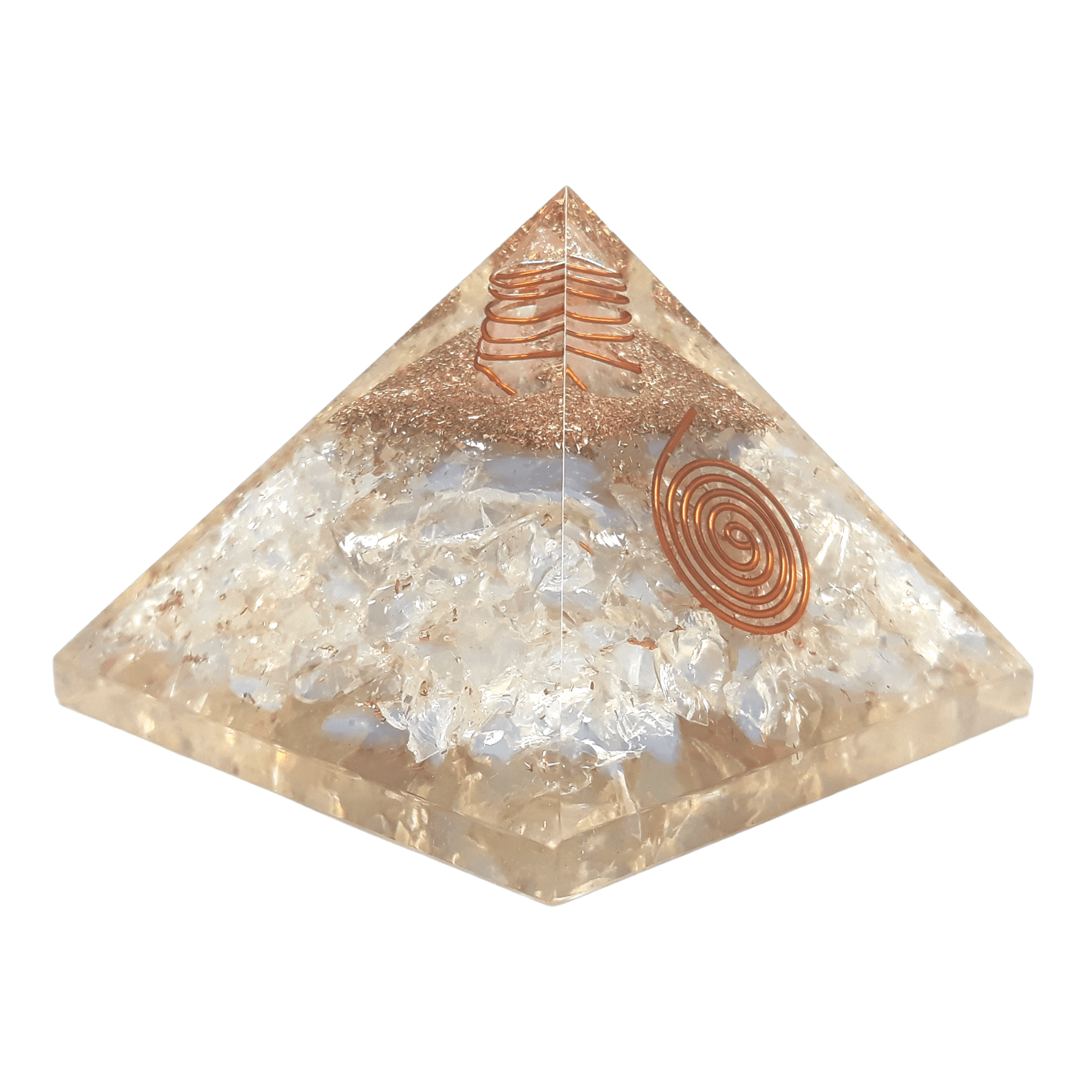 Opalite Orgone Pyramid Energy Generator | For Success, Protection ...