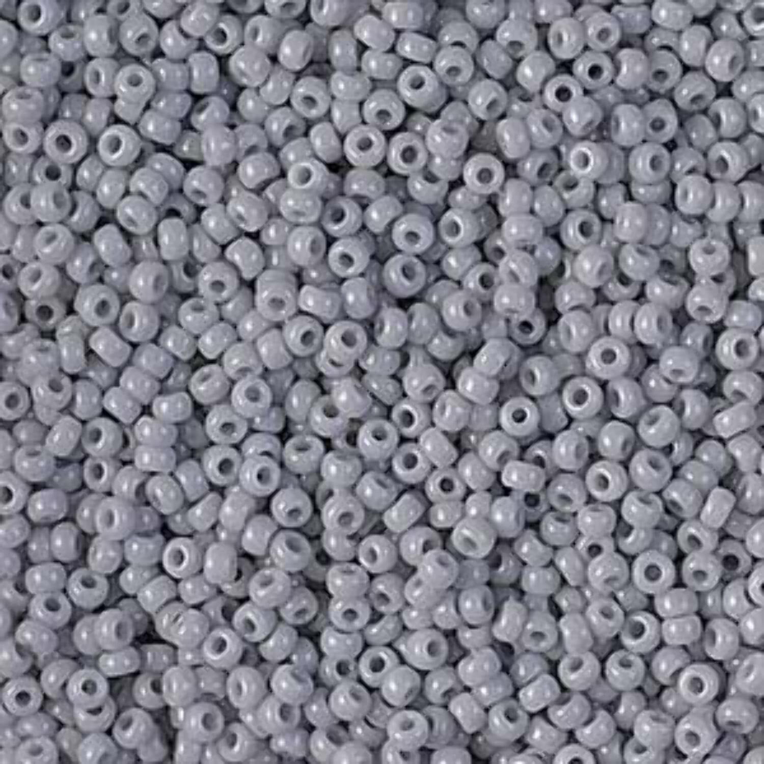 Opaque Cement Grey Miyuki Seed Beads 11/0 11-9498-TB - Walmart.com