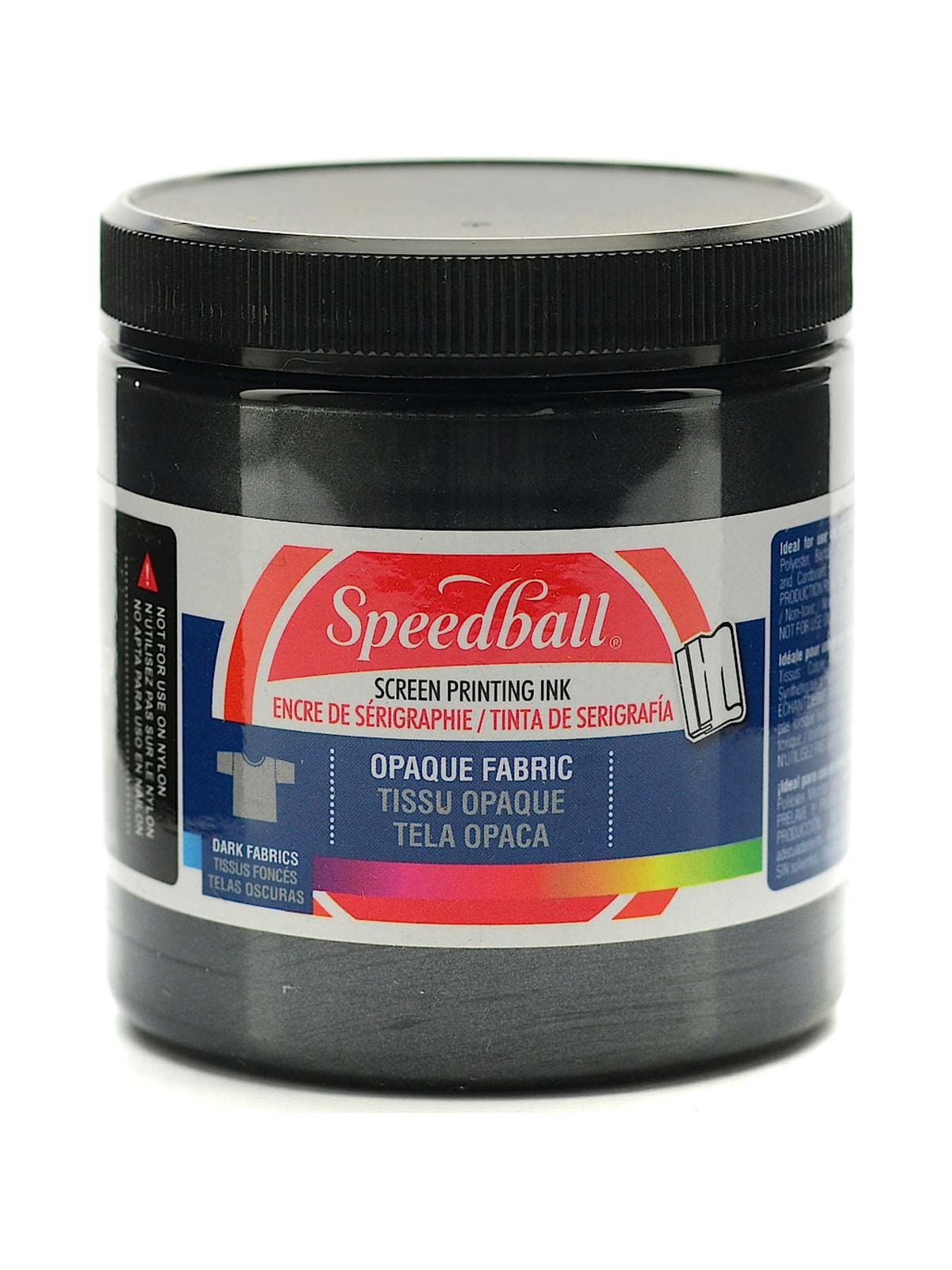 Opaque Fabric Screen Printing Inks black pearl, 8 oz. (pack of 2 ...