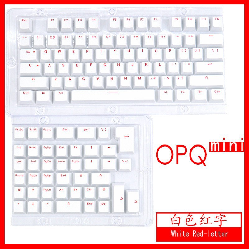 Opaque Mini Keycap Set for 61/64/68/71/78/82/84/87 Keyboards - Premium ...