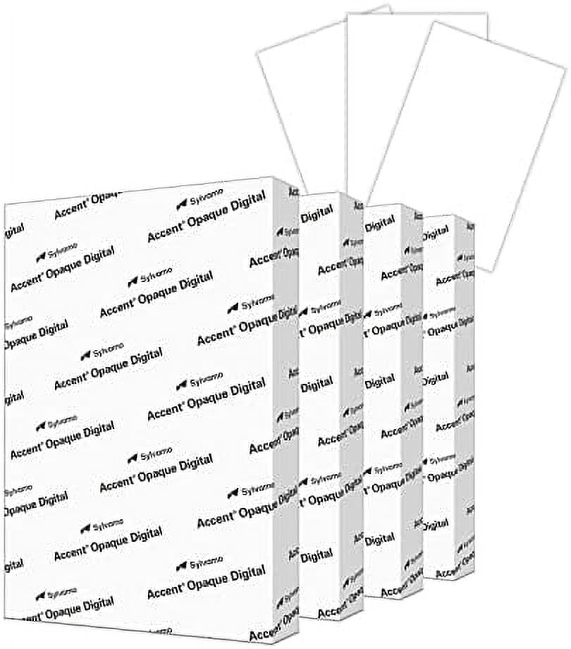 Opaque White Printer Paper, 12” x 18” 28lb Copy Paper – 1,600 Sheets (4 ...