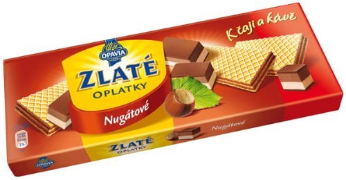 Opavia Zlate Oplatky Nugate YYF14 (146g/5.1oz) Wafers with Nugate ...