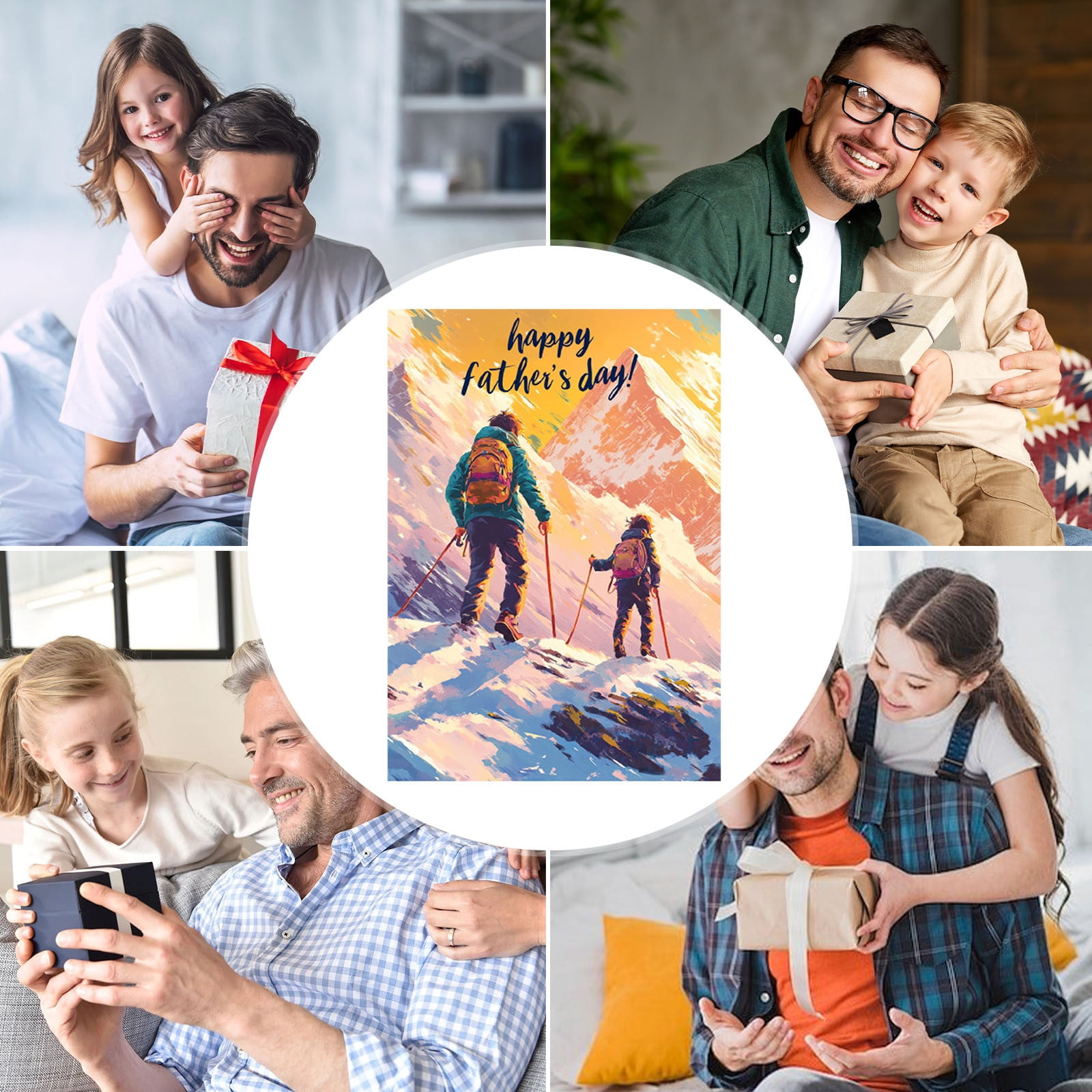 Opehuo 10PCS Religious Fathers Day Card,Happy Father's Day Cards ...