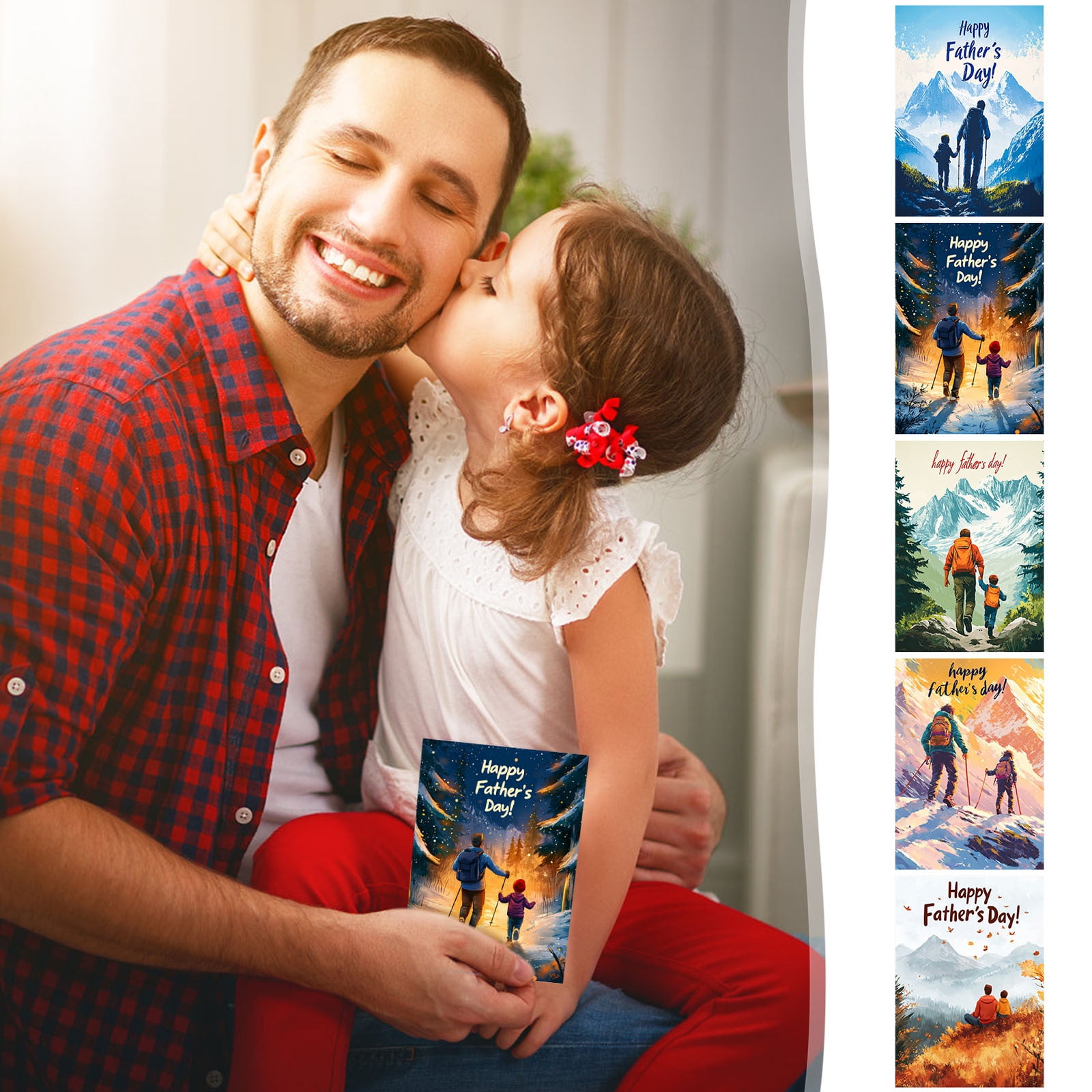 Opehuo 10PCS Religious Fathers Day Card,Happy Father's Day Cards ...