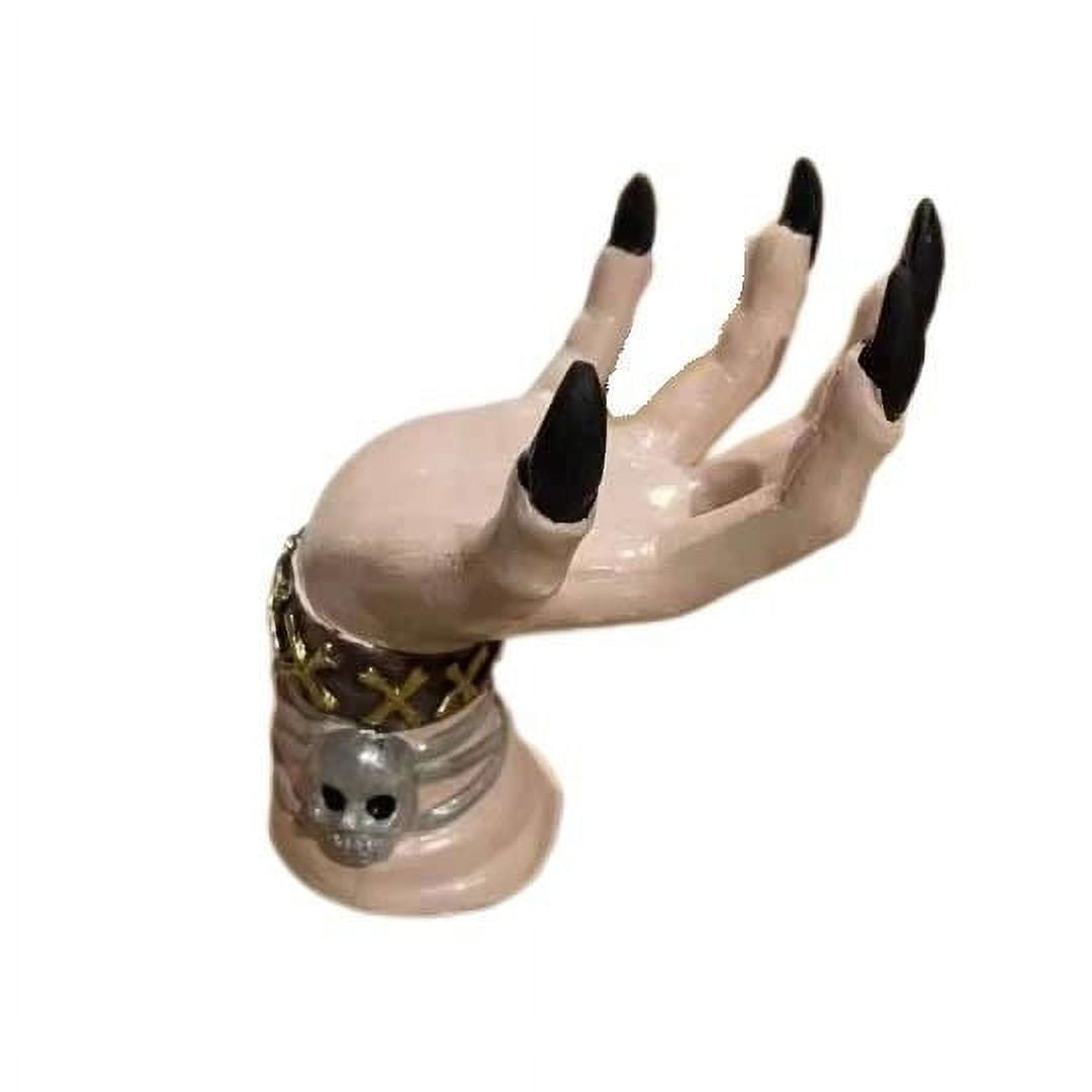 Opehuo 2PCS Halloween Witch Hands Snack Bowl Stand,Resin Halloween ...