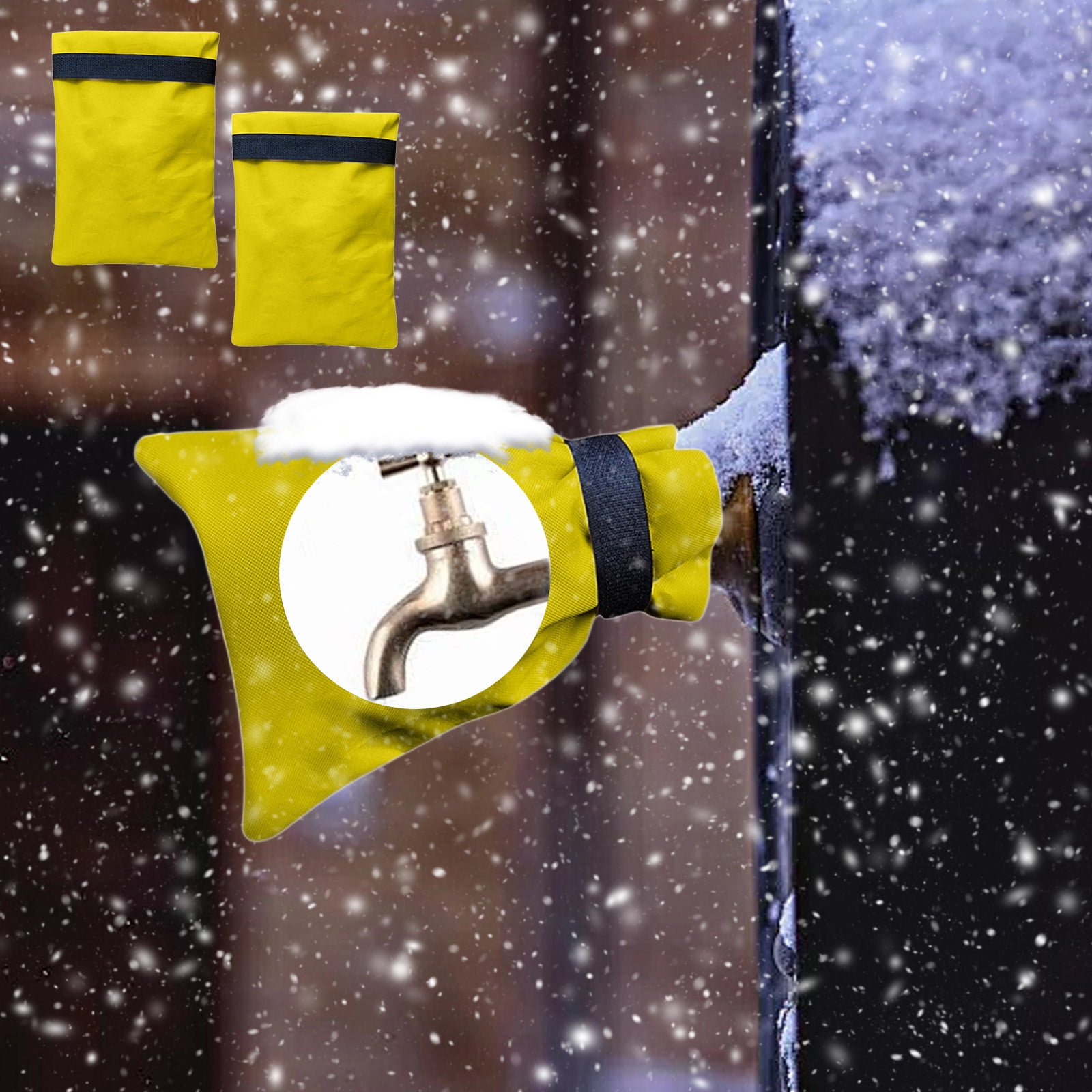 Opehuo 2Pcs Outdoor Faucet Cover for Winter Freeze Protection,Thicken ...