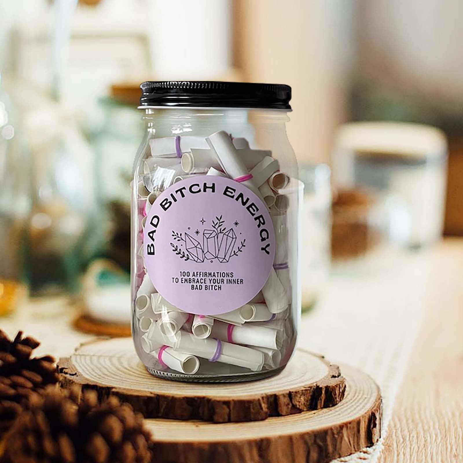 Opehuo 50 Positive Messages jar Funny Affirmation Jar Inspirational ...