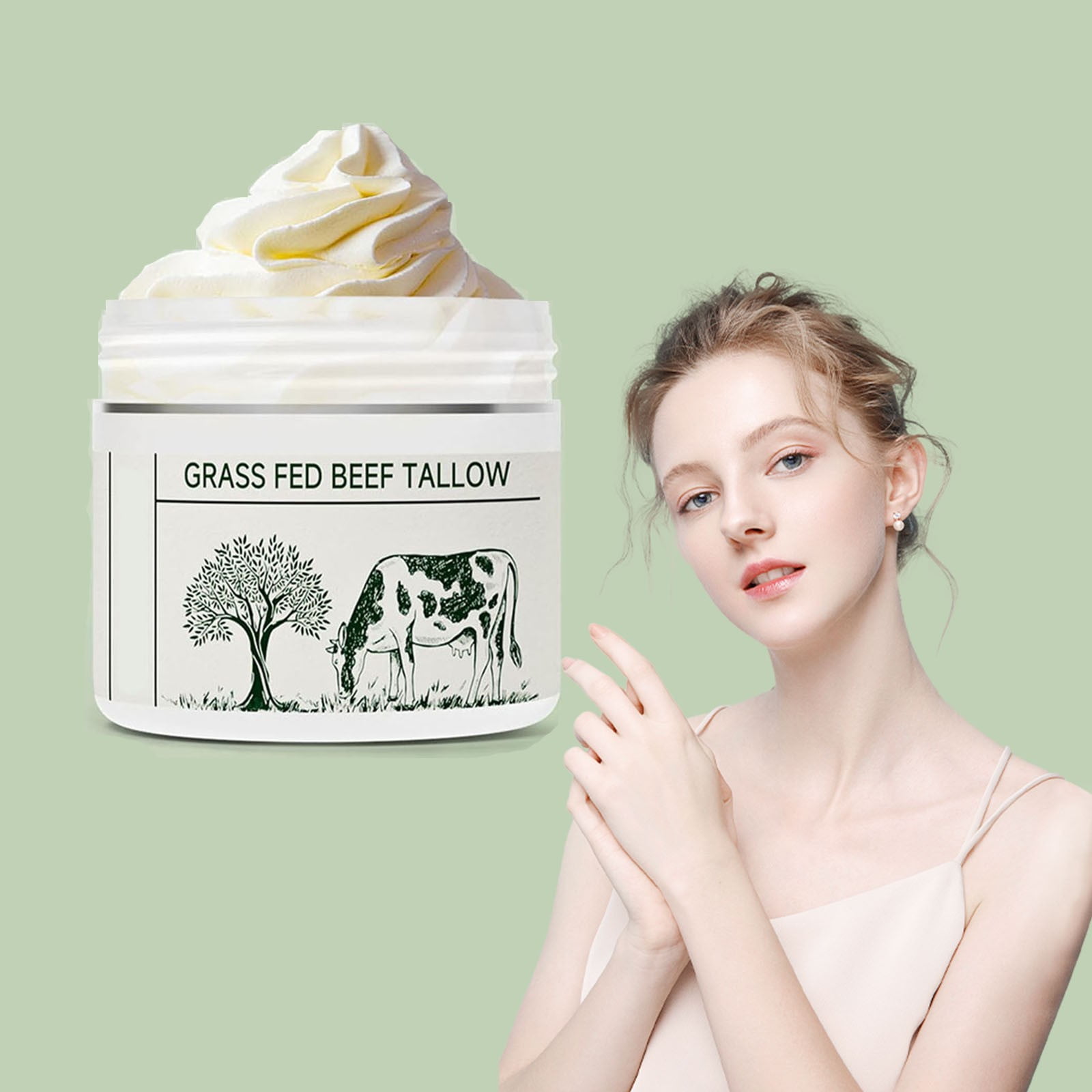 Opehuo Beef Tallow for Skin,Tallow Face Moisturizer,Multi Functional ...