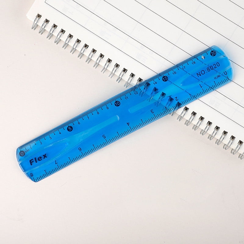 Opehuo Flexible Ruler,Translucent Elastic Plastic Ruler with ...