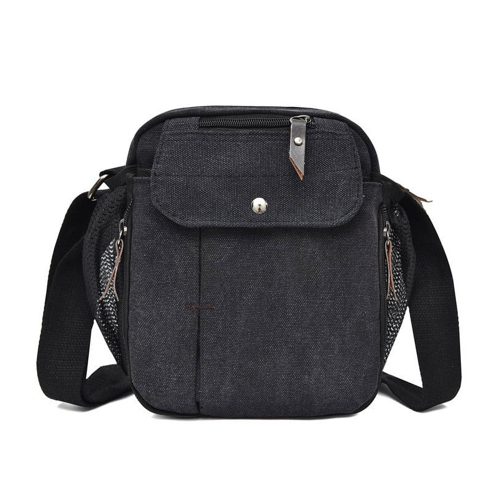 Opehuo Men's Canvas Small Messenger Bag,Men's Small Vintage ...