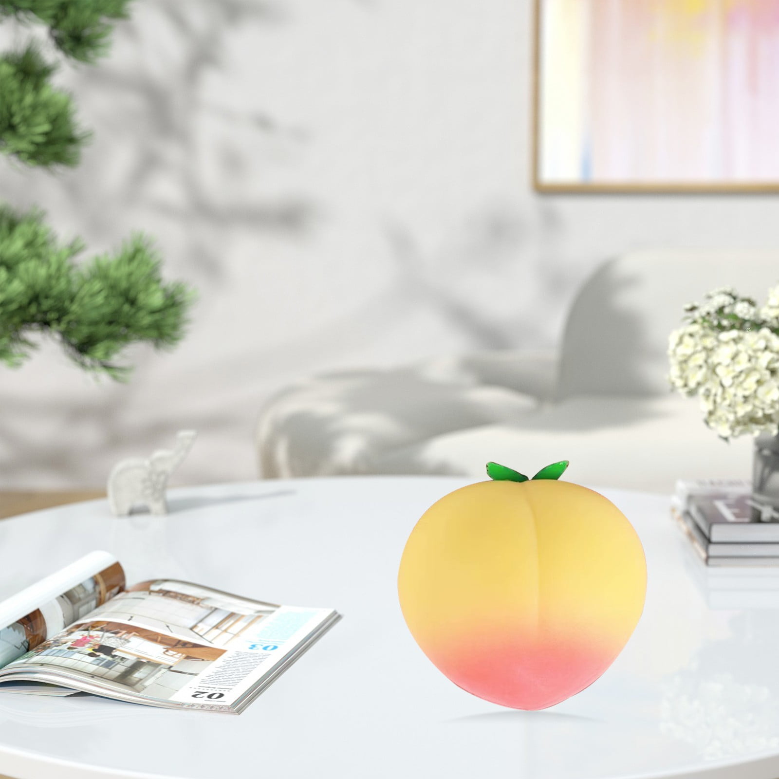 Opehuo Mini Squeeze Peach,Soft Peach Hand Exercise Tools,Cute Peach ...