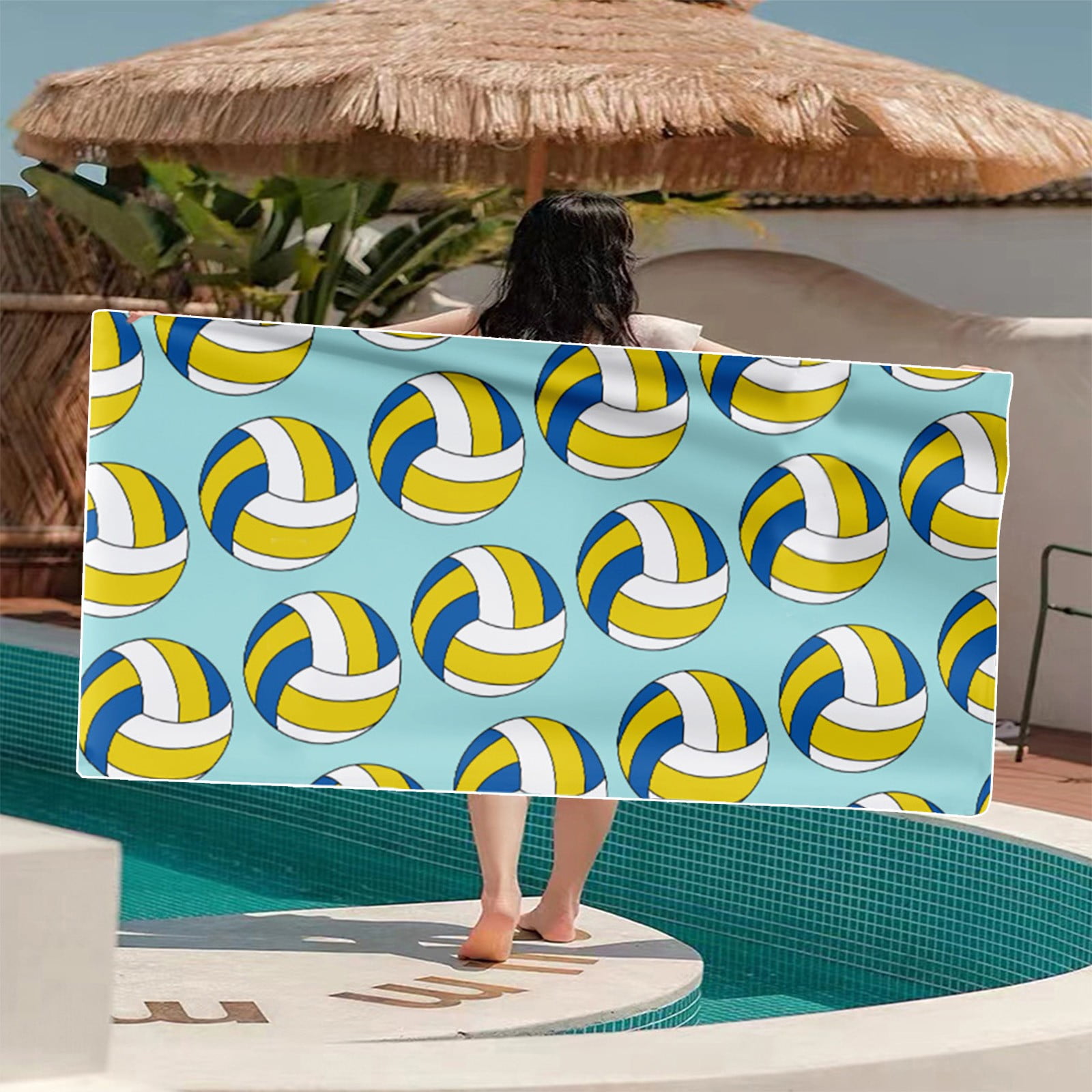 Opehuo Pretty Tennis Volleyball Basketball Rugby Beach Towel,Quick Dry ...