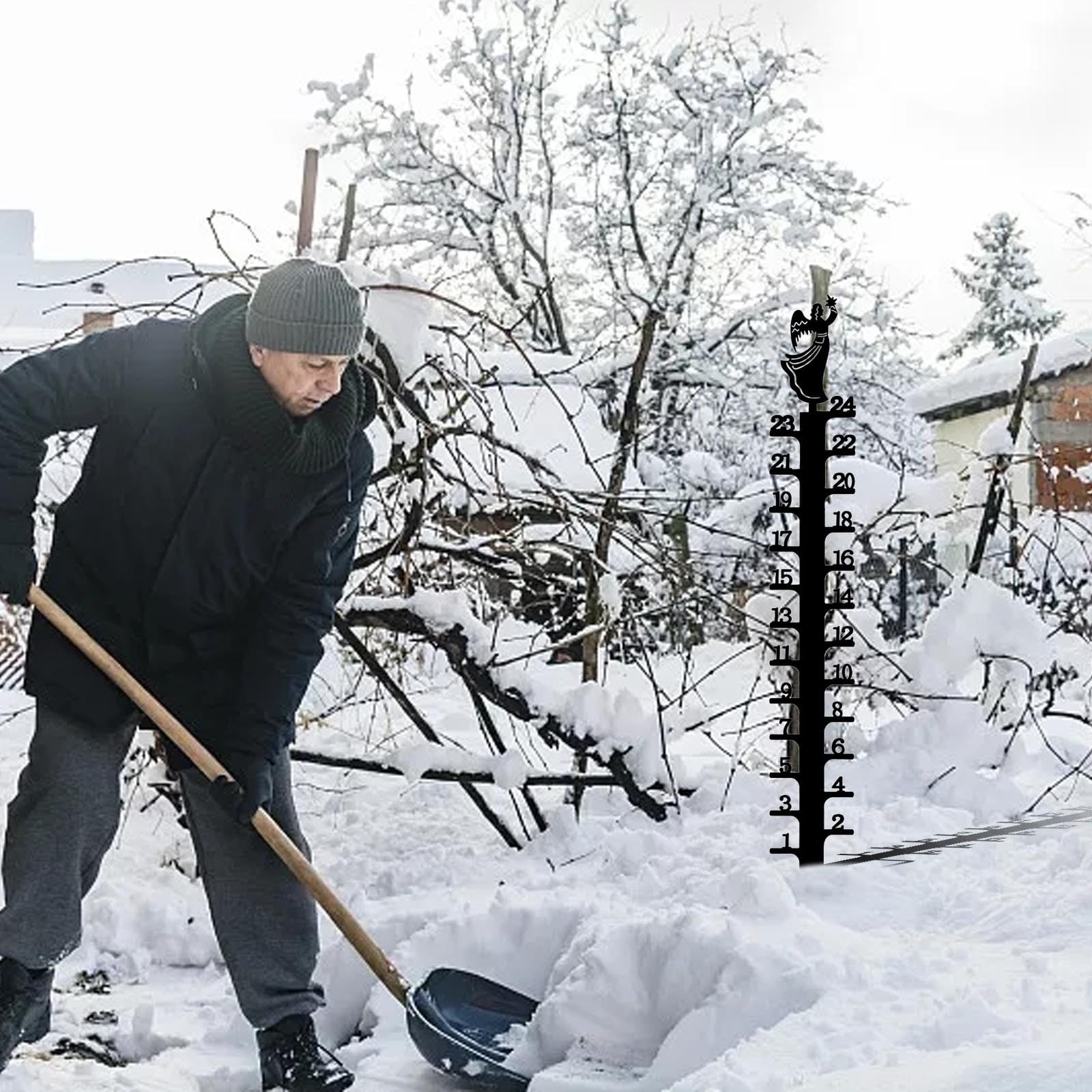 Opehuo Snow Gauge Outdoor,Snowfall Measuring Gauge,Winter Snowflake ...