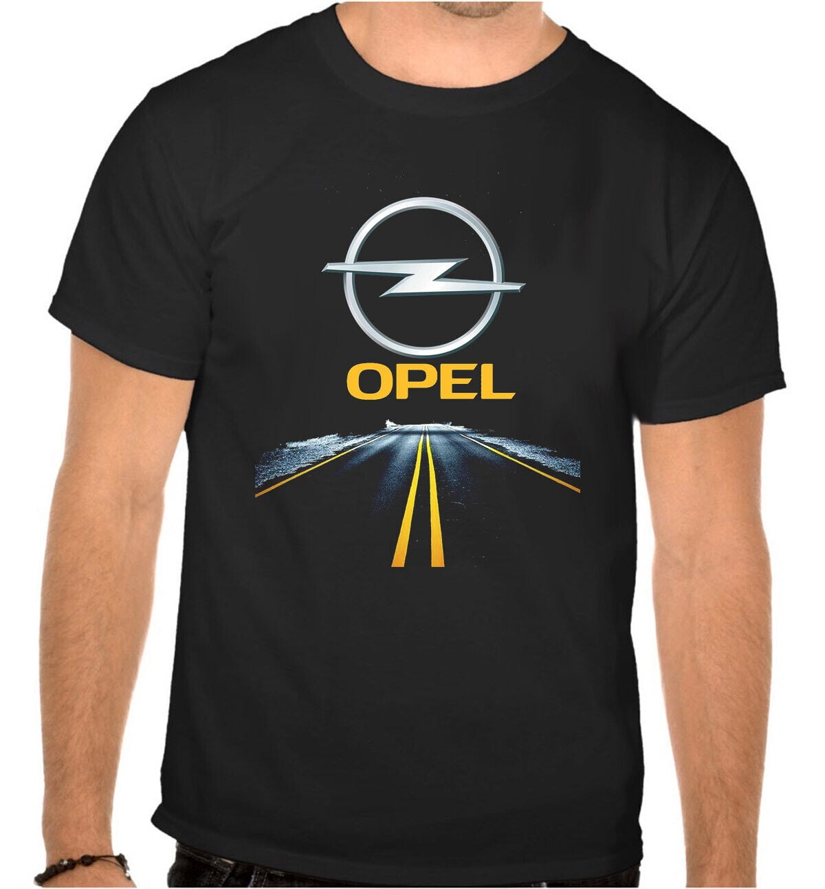 Opel Autobahn Auto Logo SCHWARZE T-Shirt - 1135 - Walmart.com