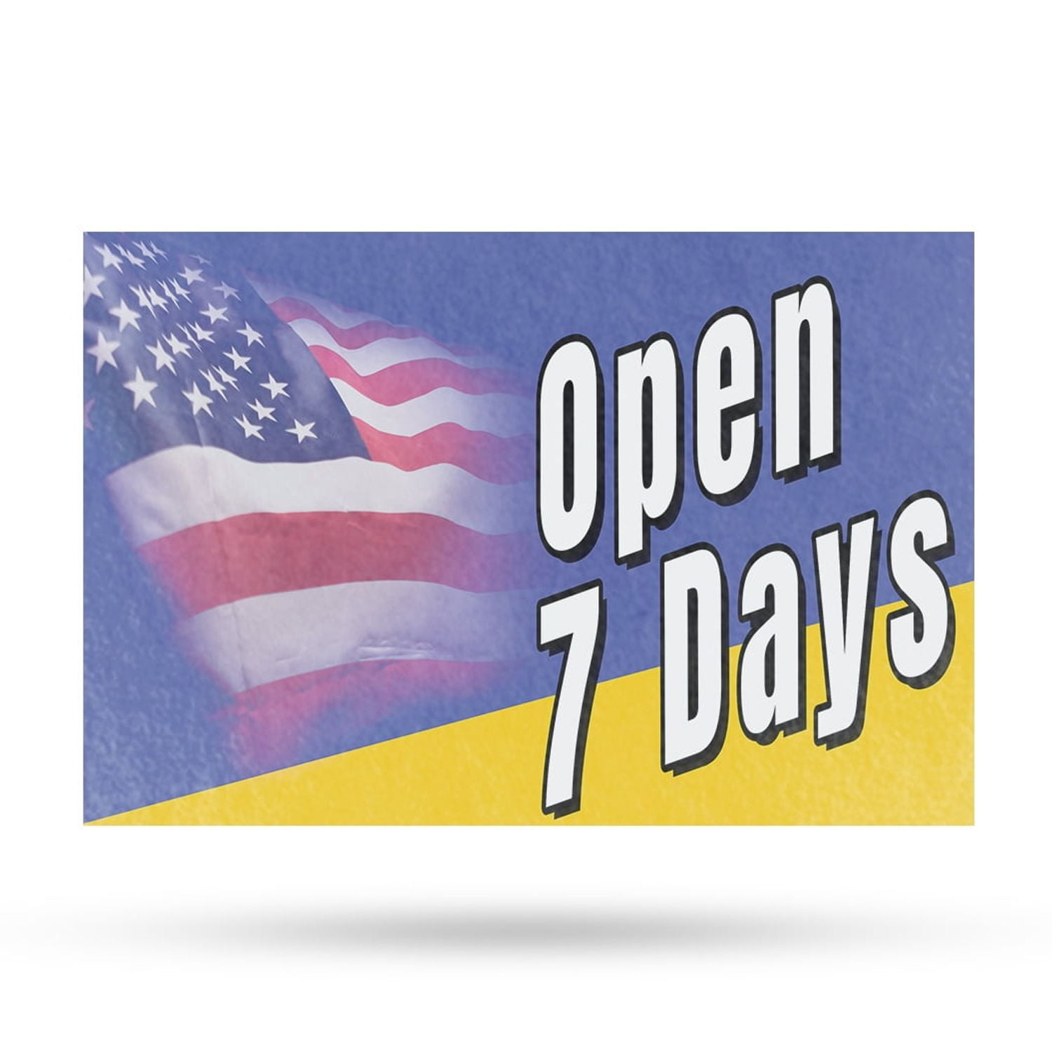 Open 7 Days Vinyl Decal 18 Inch x 24 Inch Weatherproof Heavy-Duty ...