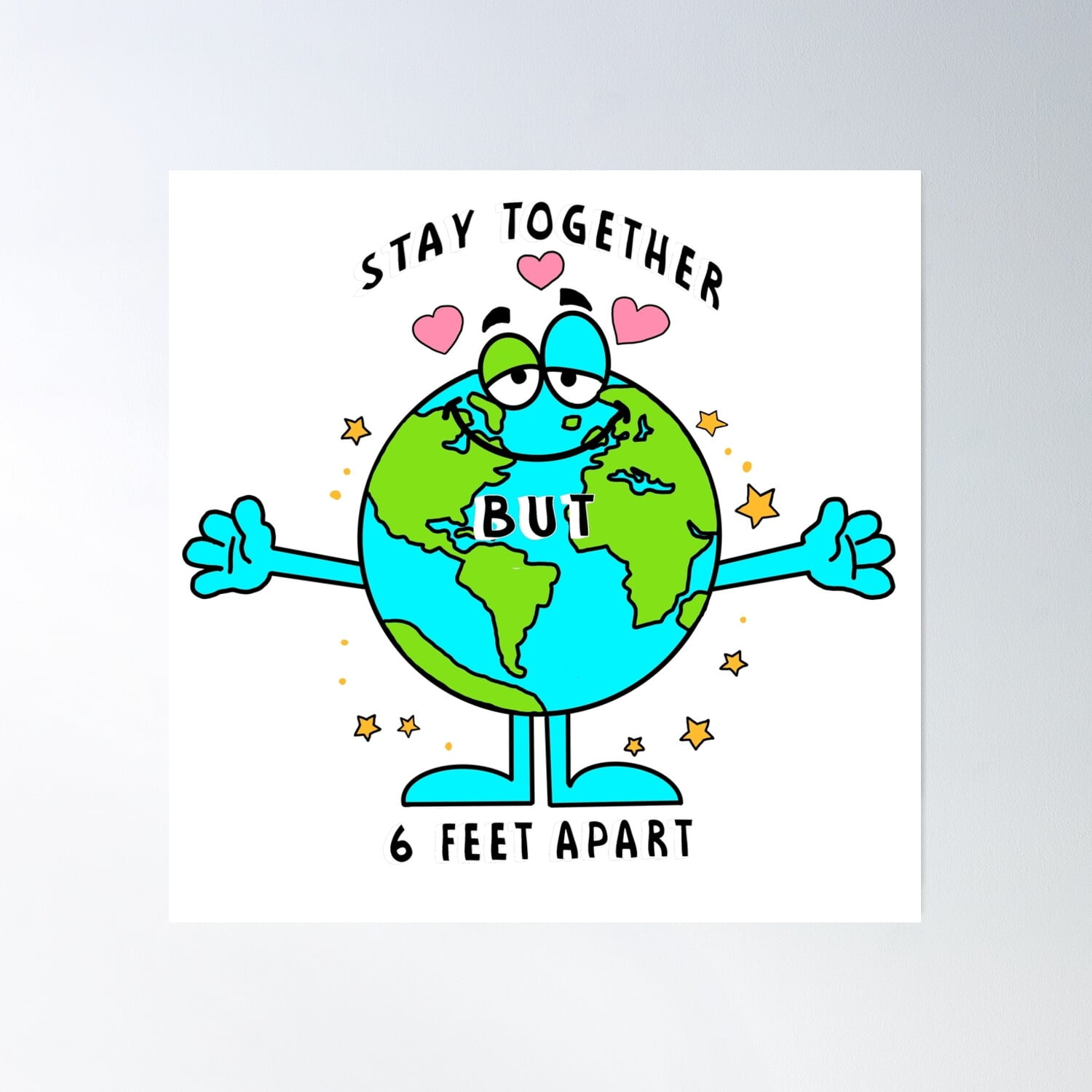 Open Arms Earth - Stay Together But 6 Feet Apart (Social Distancing ...