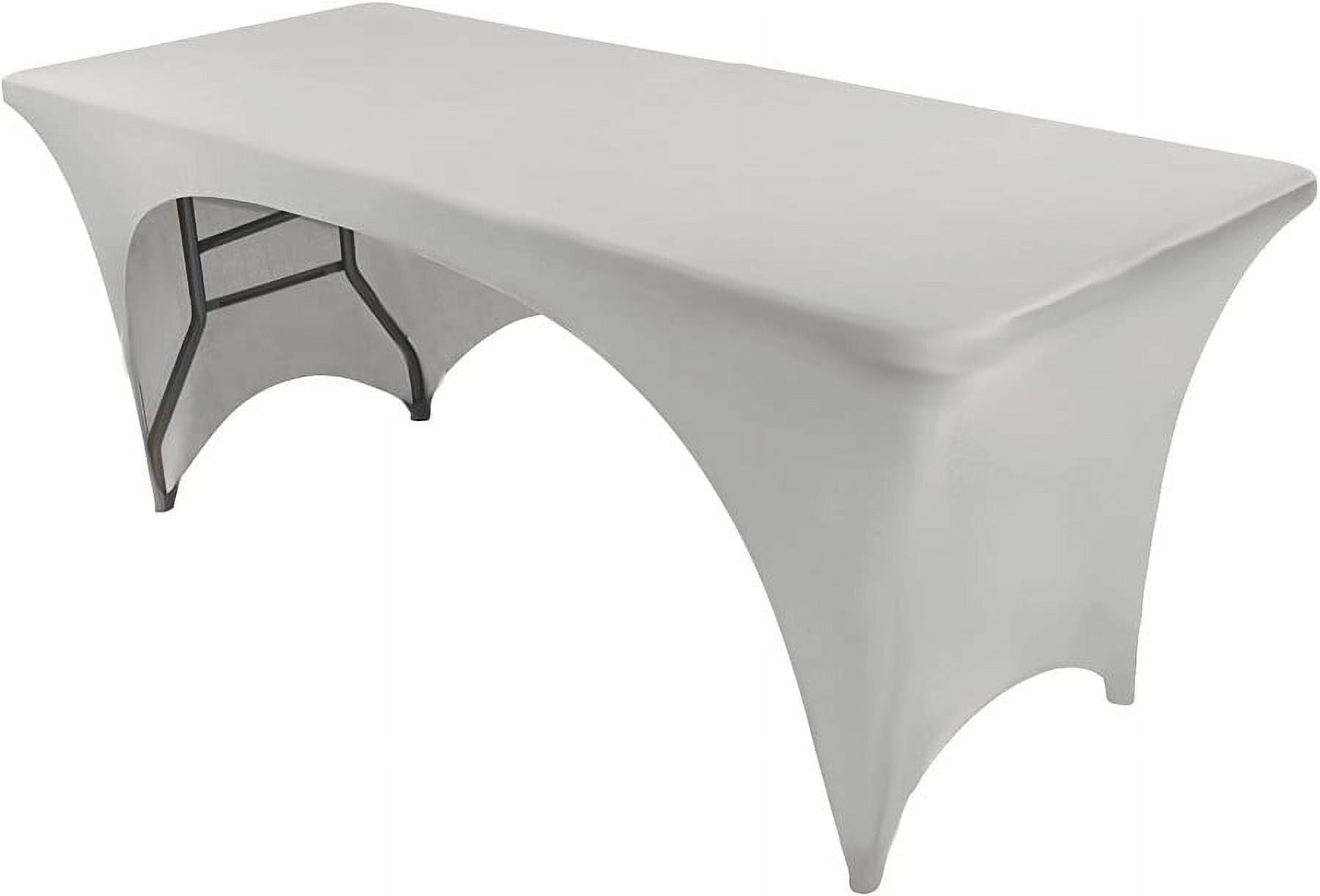 Open Back 6 Foot Stretch Fitted Spandex Table Cover - Walmart.com