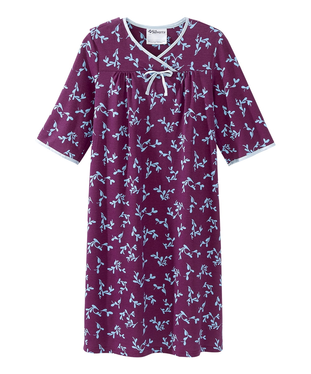 Open Back Night Gown For Ladies - Assisted Dressing Hospital Gown ...