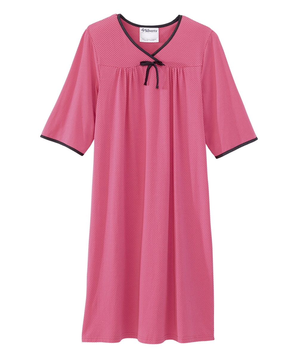 Open Back Night Gown For Ladies - Assisted Dressing Hospital Gown ...