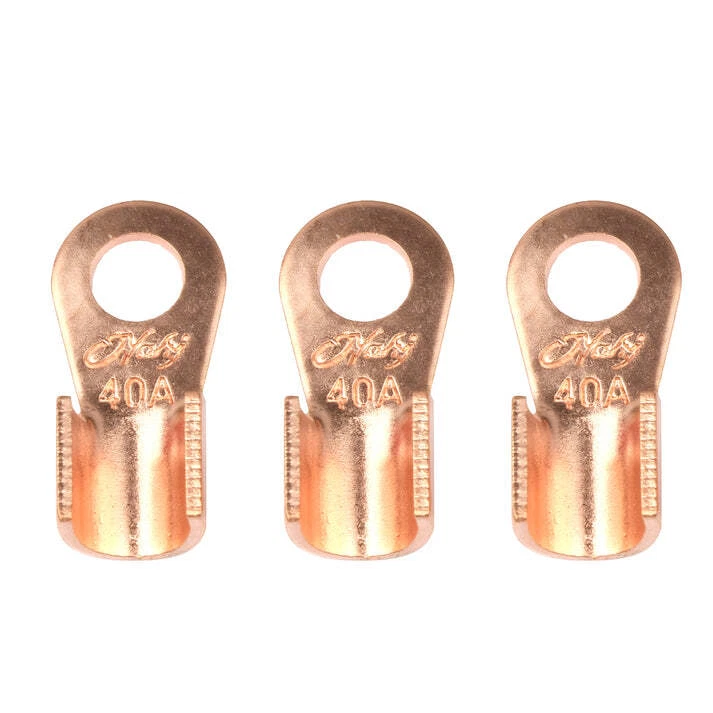 Open Barrel Wire Crimp Copper Ring Lugs Terminal Connector for U.S ...