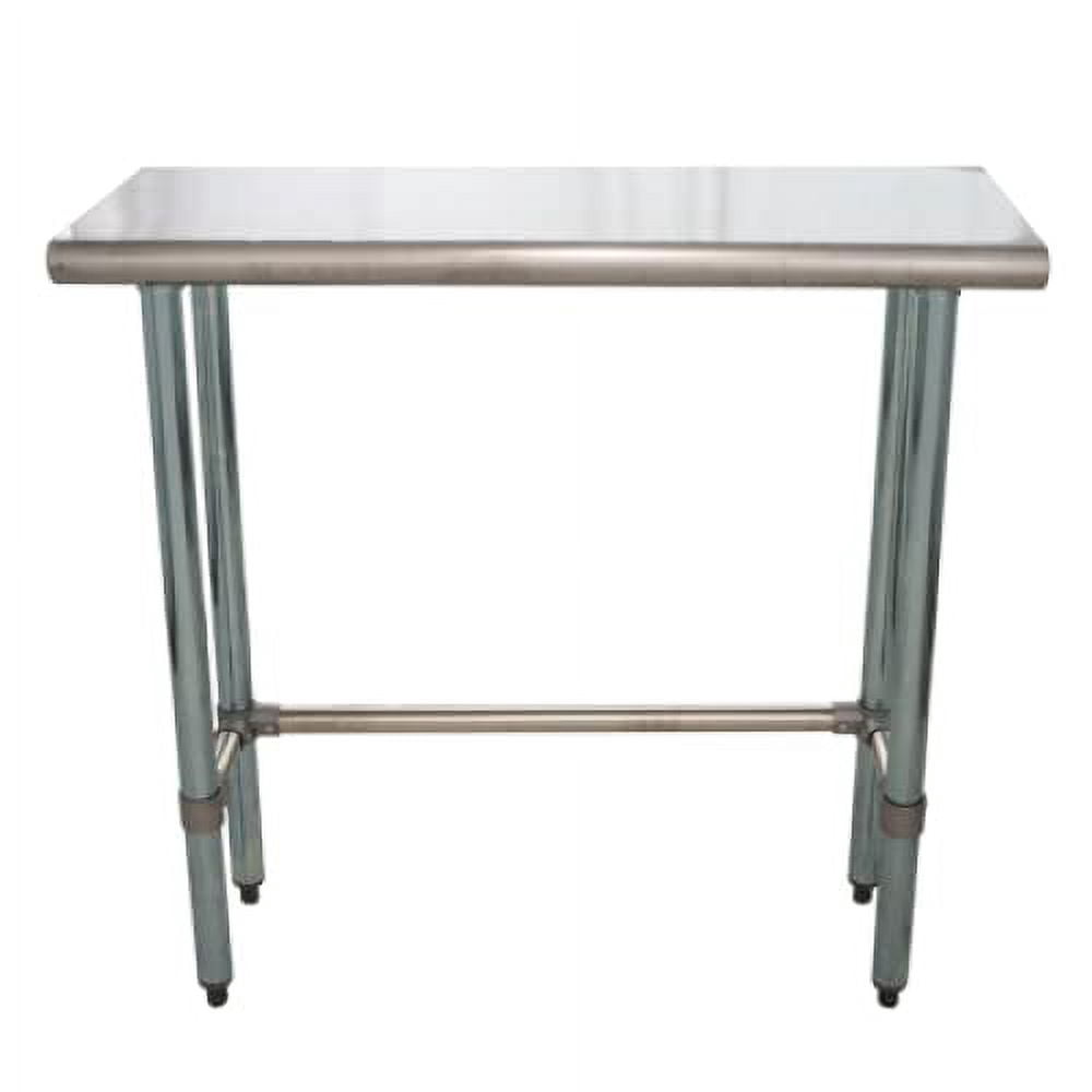 Open Base Stainless Steel Work Table with Galvanized - Walmart.com