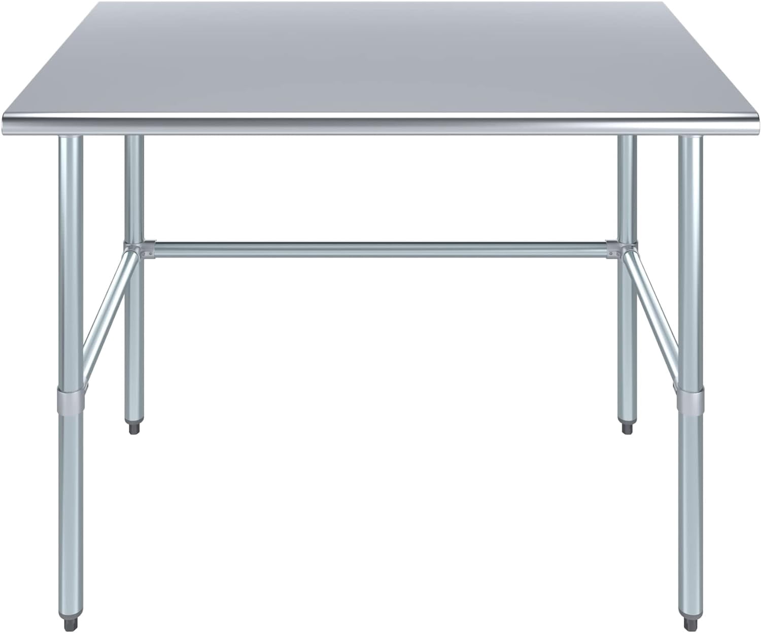 Open Base Stainless Steel Work Table with Galvanized - Walmart.com