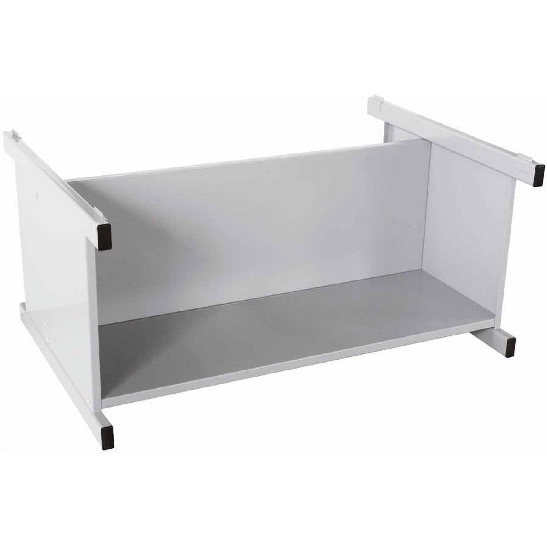 Open Base for 5-Drawer Flat File, 53-3/4"W x 41-3/8"D x 20"H, Dove Gray ...