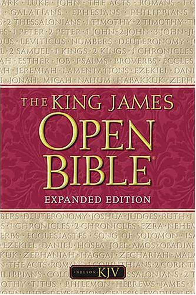 Pre-Owned Open Bible-KJV-Expanded Hardcover - Walmart.com
