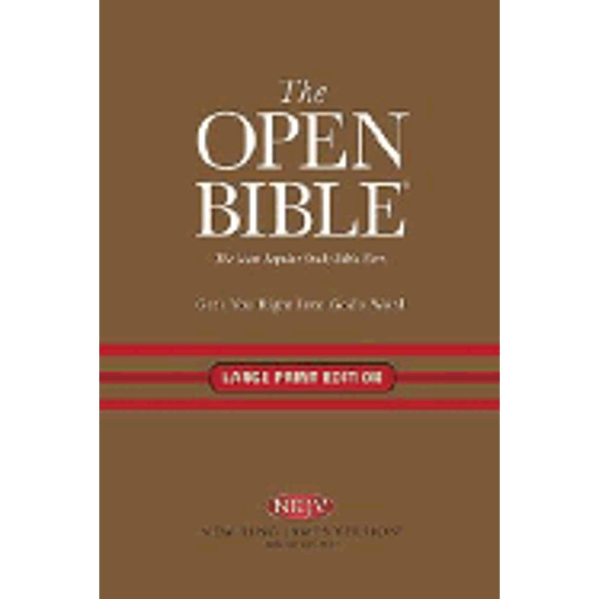 Pre-Owned Open Bible-NKJV-Large Print (Hardcover) by Nelson Bibles ...