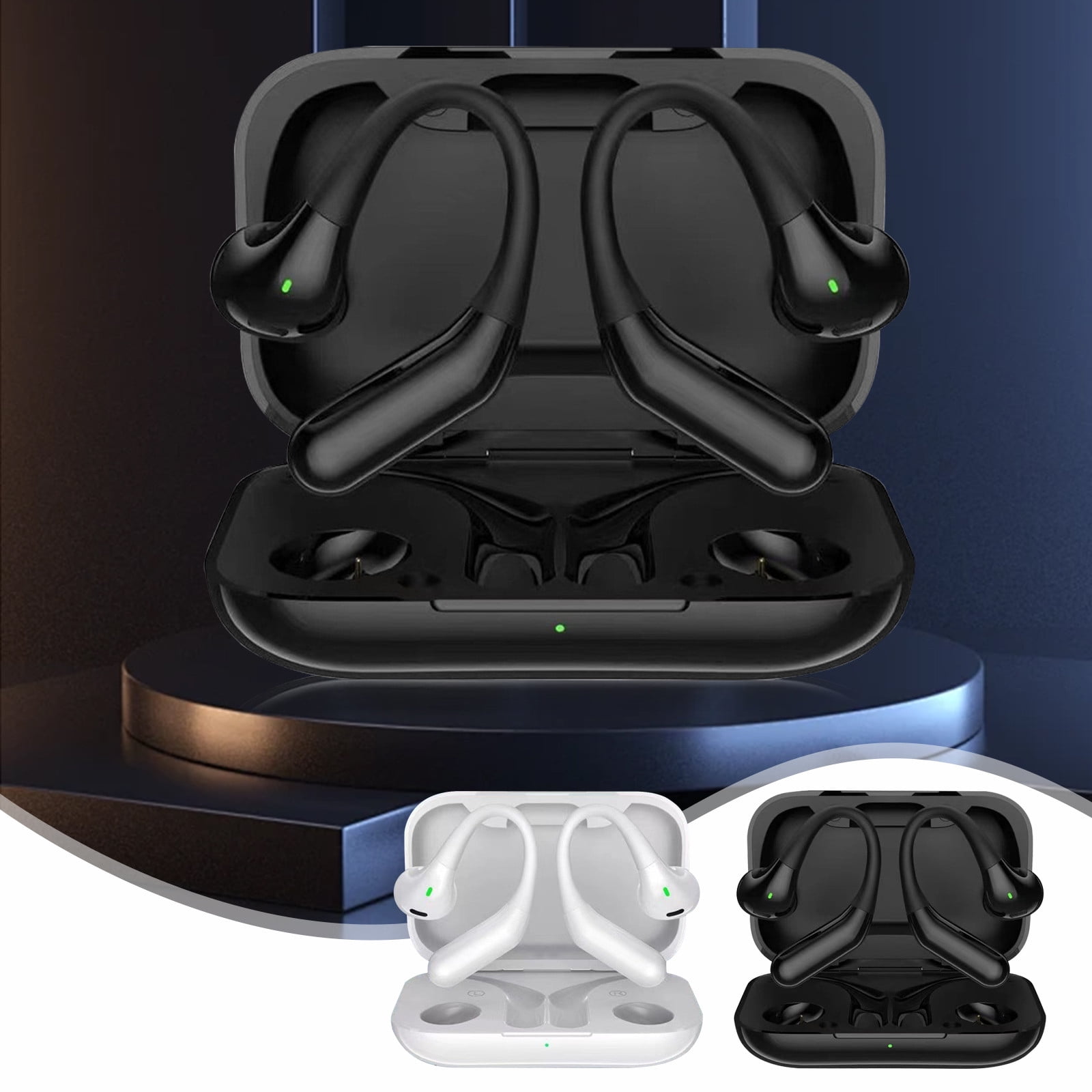 Open Bluetooth Headset Wireless Not In-ear Integrated Battery Life Up ...