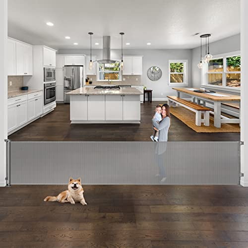 Open Box 168 Inch Retractable Baby Gates Extra Wide Baby Gate ...