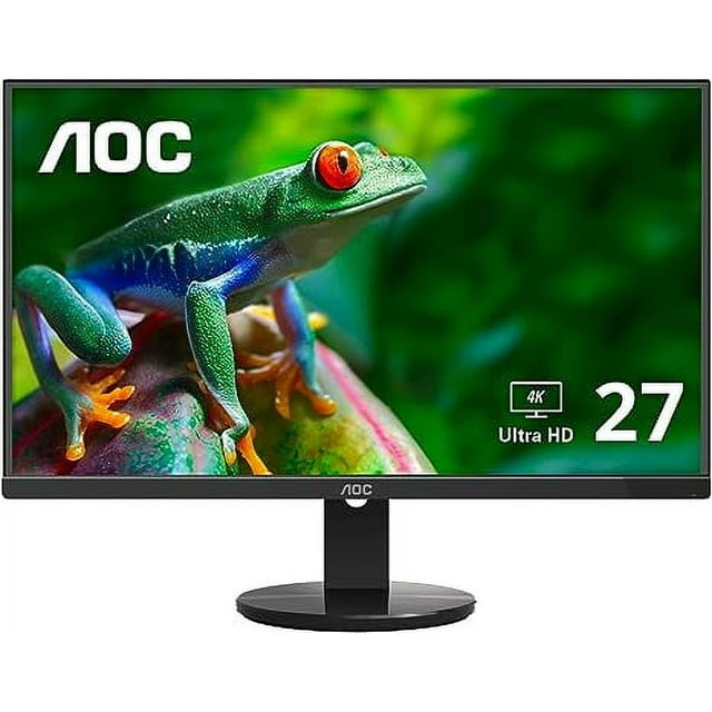 Open Box AOC 27" 4K UHD Frameless Monitor IPS 5ms U2790VQ - Black ...