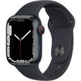 Open Box APPLE WATCH 7 GPS CELLULAR 41mm MIDNIGHT ALUMINUM CASE ...