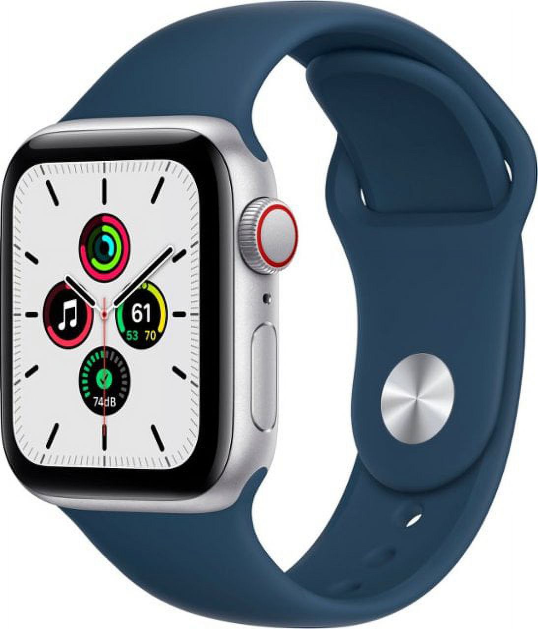 Open Box APPLE WATCH SE GPS CELLULAR 40mm SILVER ALUMINUM ABYSS BLUE ...
