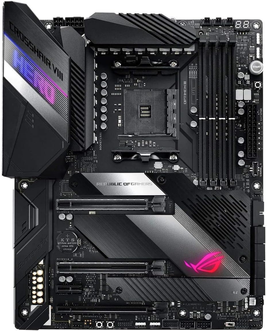 Open Box ASUS ROG Crosshair VIII Hero X570 ATX Motherboard (NON WI-FI ...