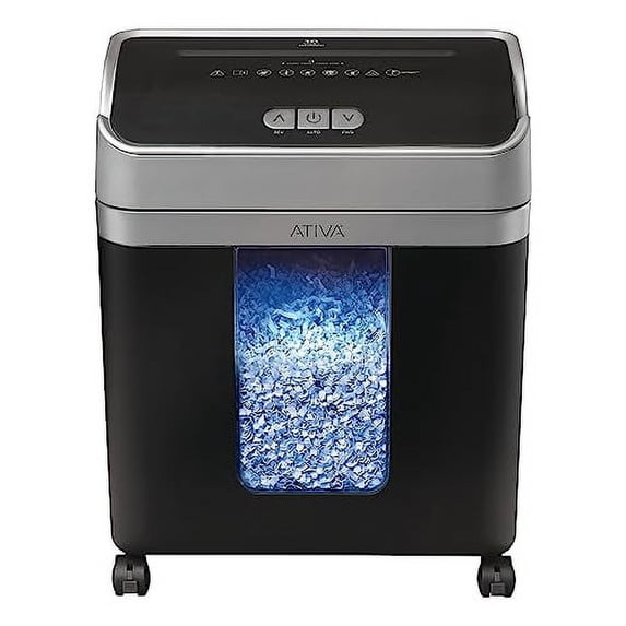 Open Box ATIVA 10 SHEET MICRO-CUT SHREDDER A10MC19 - BLACK - Walmart.com