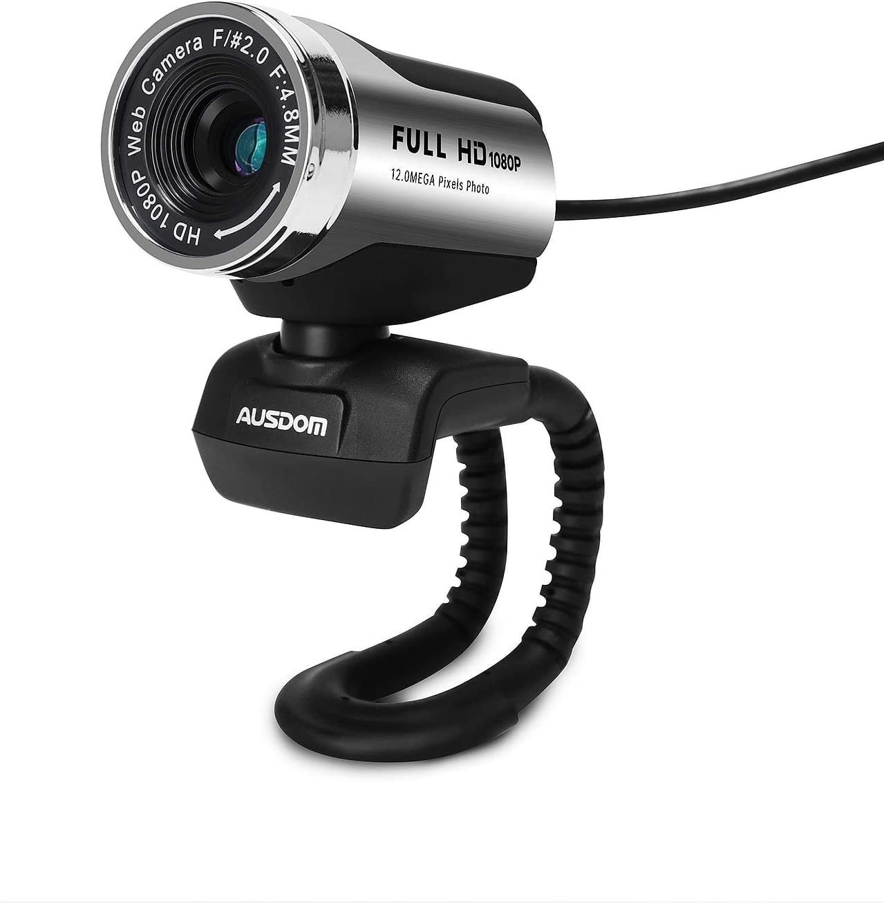 Open Box AUSDOM Full HD 1080P Wide Angle View Webcam Anti-Distortion ...