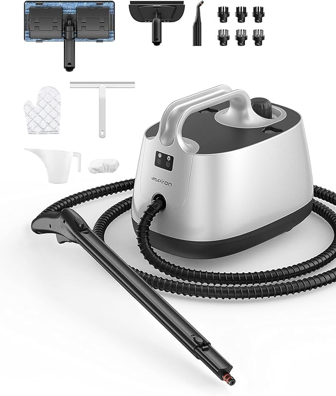 Open Box Aspiron Steam Cleaner Steamer 21 Accessories Portable AS-CA019 ...