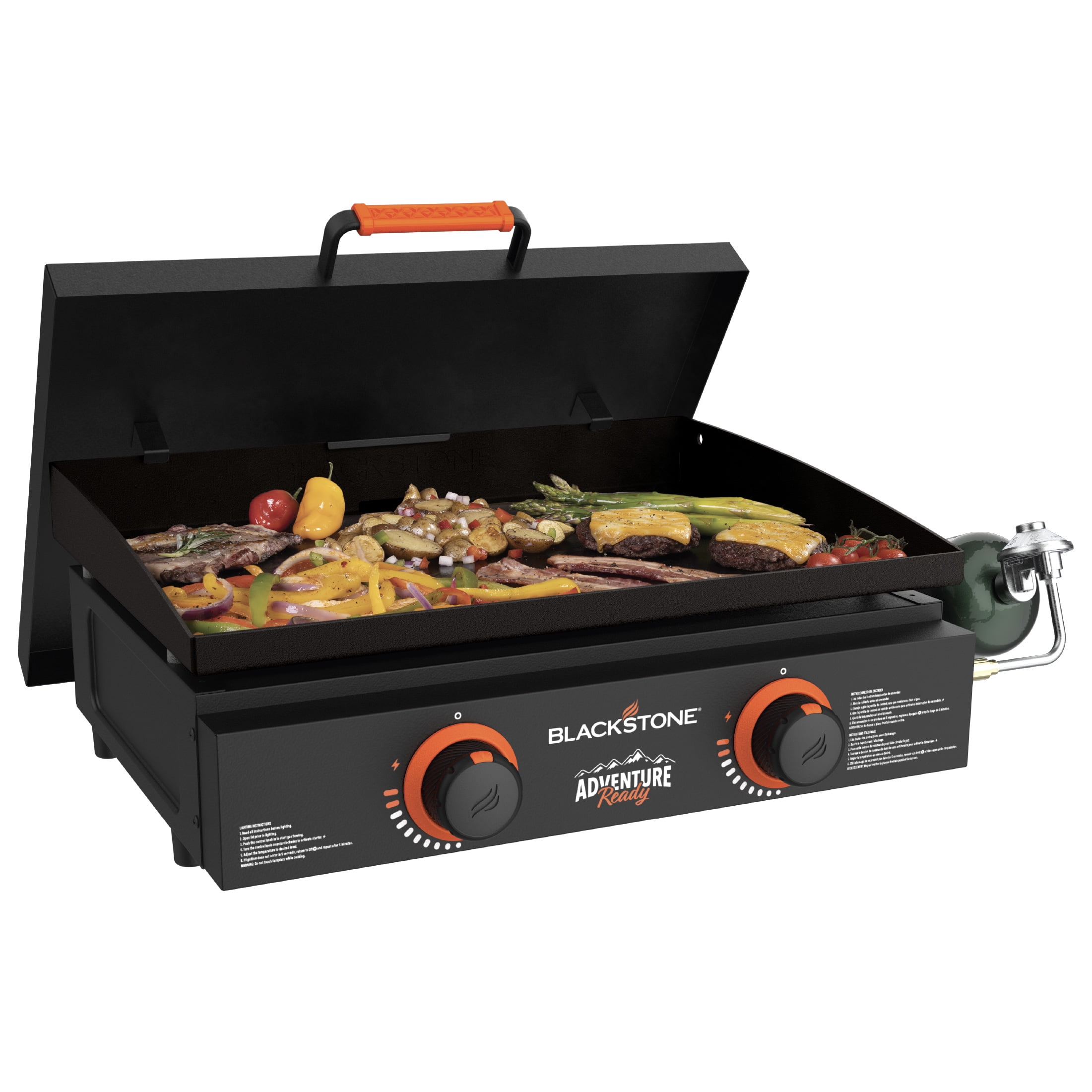 Open Box Blackstone Adventure Ready Outdoor Griddle, 2-Burner 22 ...