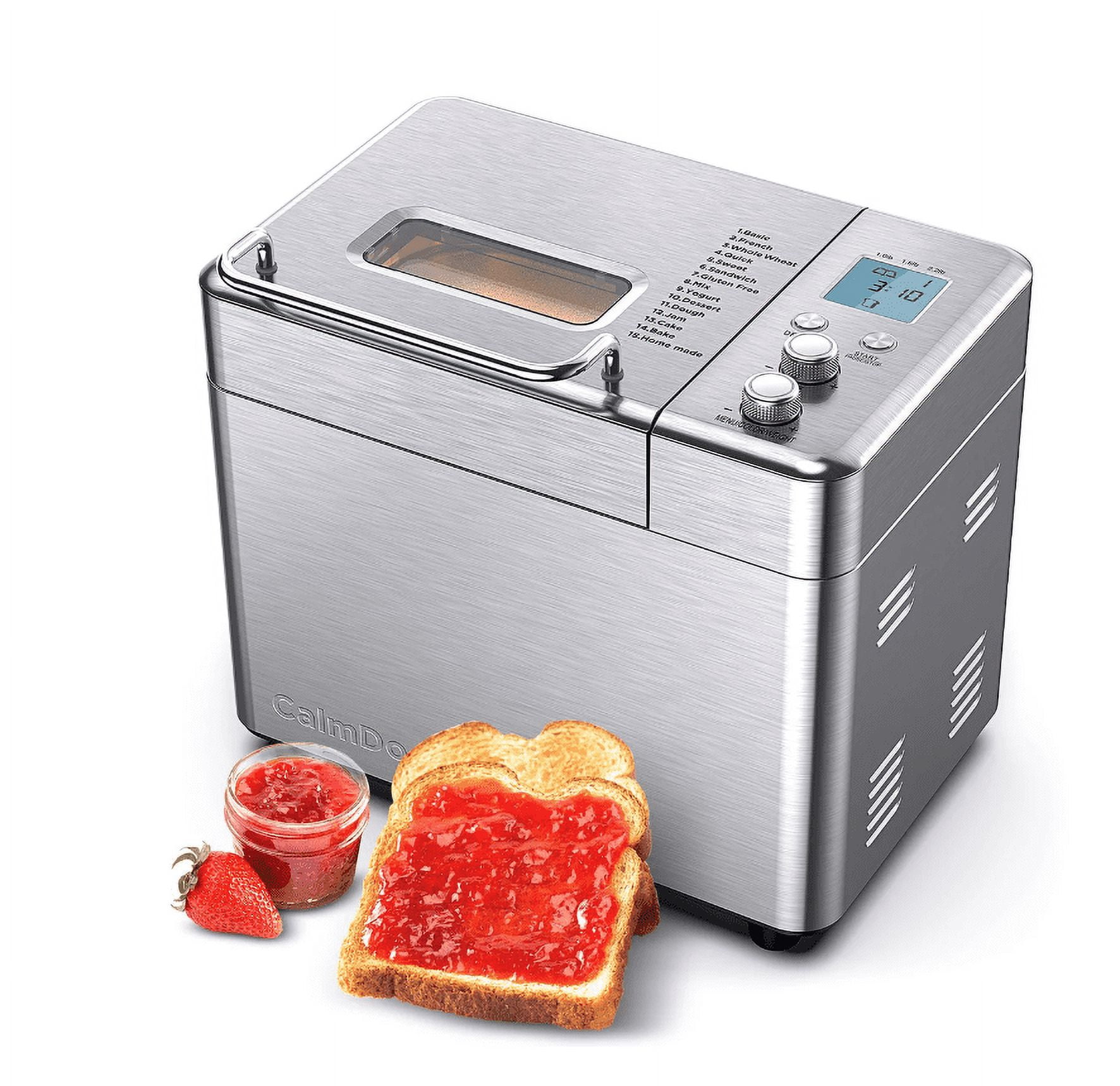 Open Box CALMDO CD-BM1KG Involly Bread Machine 2.2LB Bread Maker 15-in ...