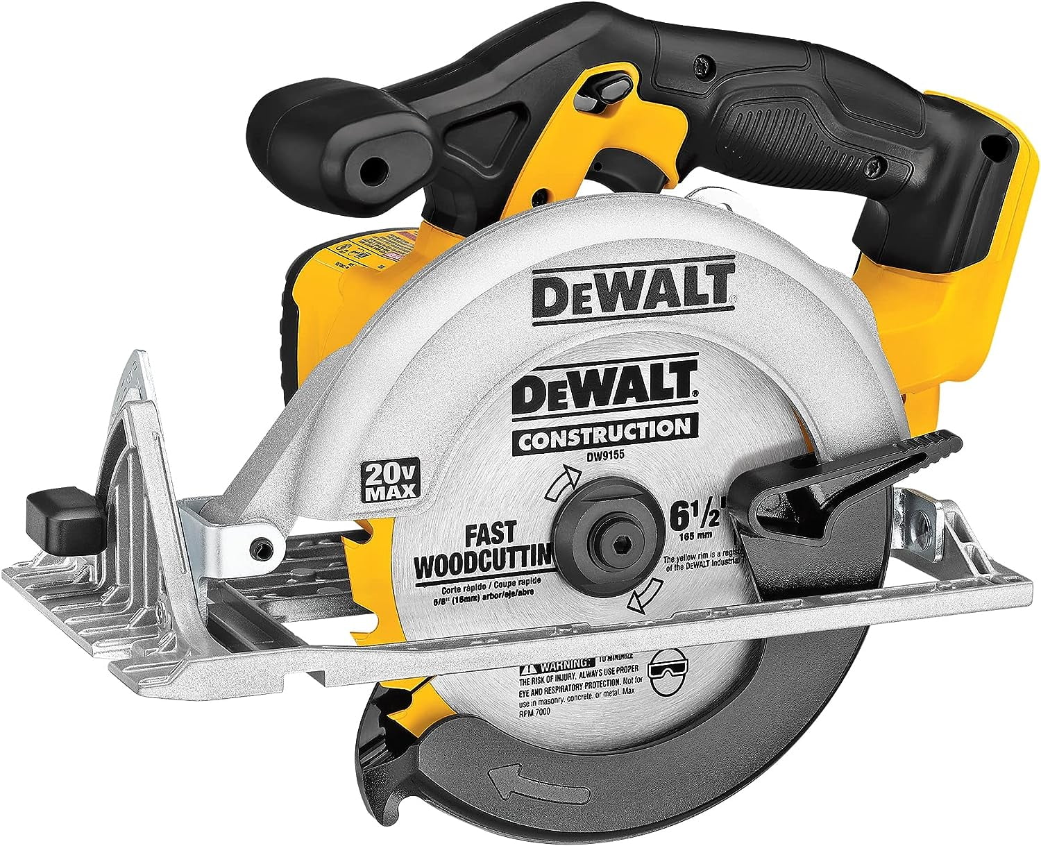 DEWALT 20V MAX CORDLESS 6.5 IN SIDEWINDER STYLE CIRCULAR SAW DCS391B ...