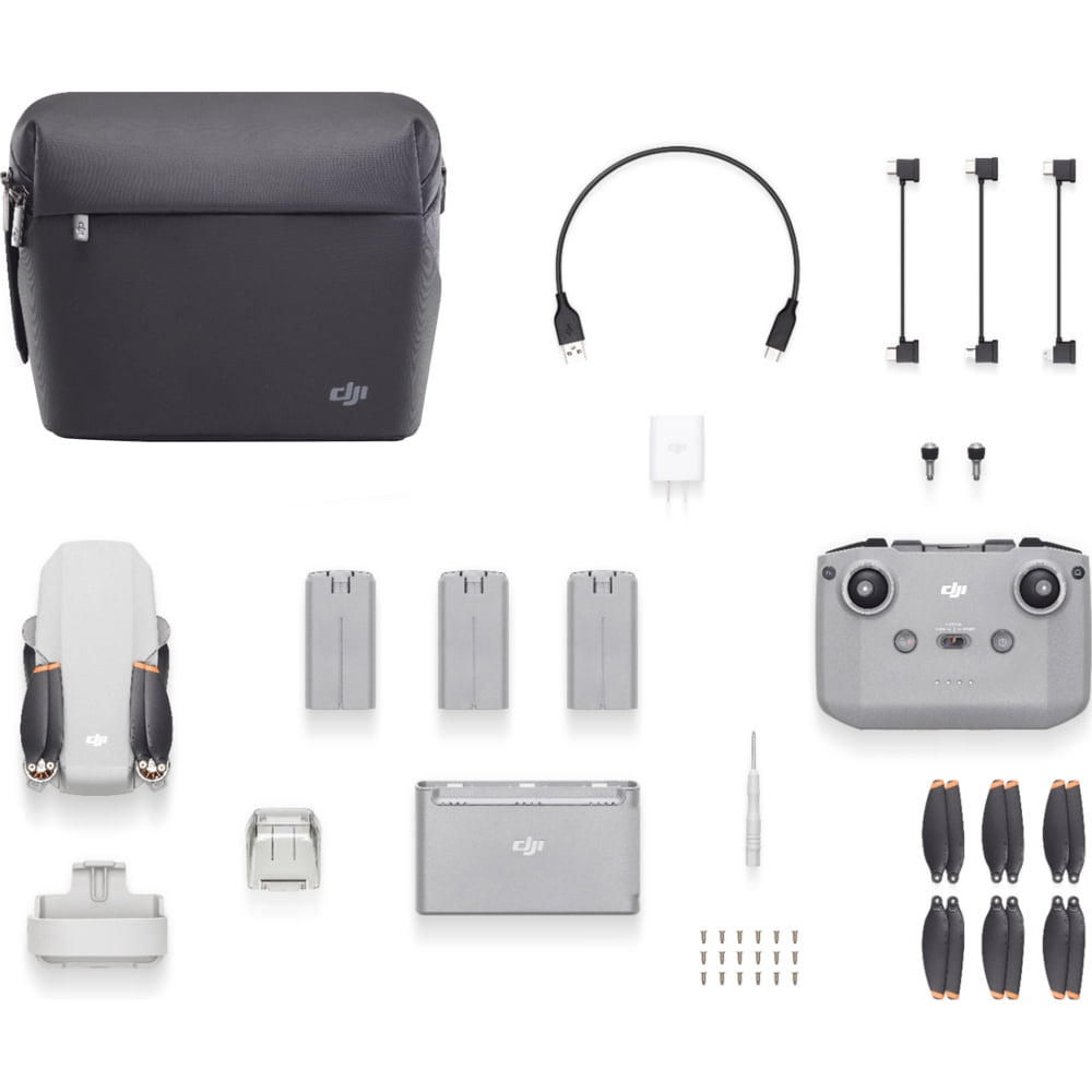 Open Box DJI Mini 2 Fly More Combo Ultralight Foldable Drone, 3-Axis ...